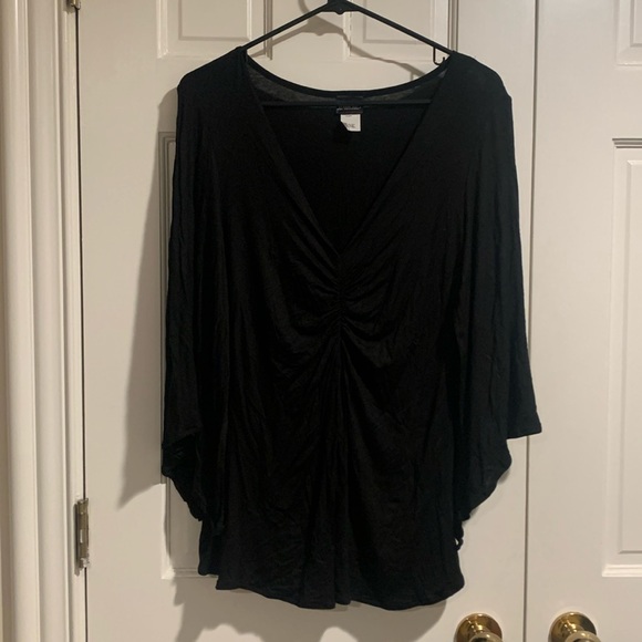Frederick's of Hollywood | Tops | Womens Sexy Black Open Flare Sleeve ...